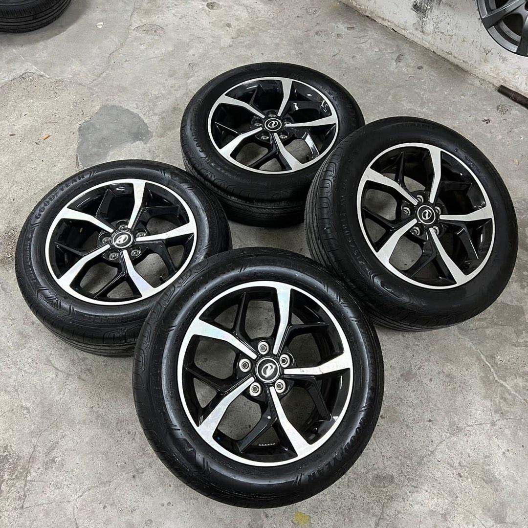 Original 17 inch sport rim Aruz tyre 95%, Auto Accessories on Carousell