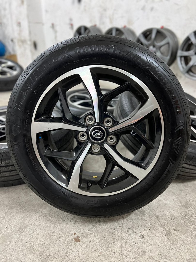 Original 17 inch sport rim Aruz tyre 95%, Auto Accessories on Carousell