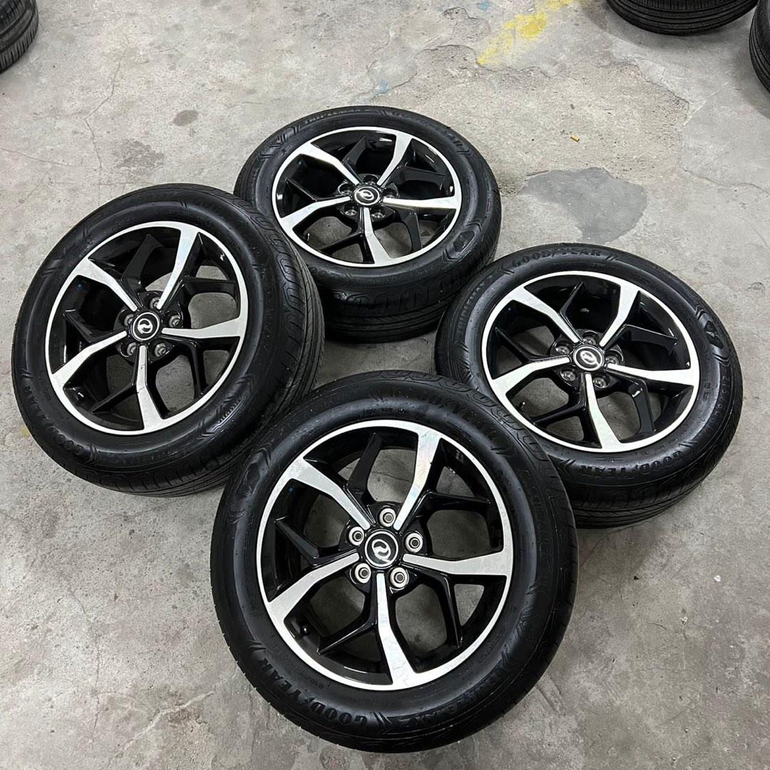 Original 17 inch sport rim Aruz tyre 95%, Auto Accessories on Carousell