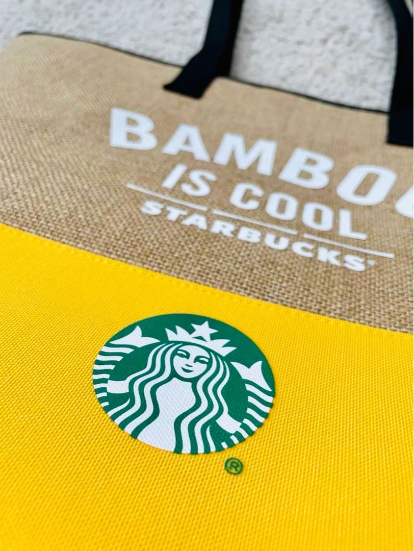 Original Starbucks Bamboo Tote Bag, Women's Fashion, Bags & Wallets ...