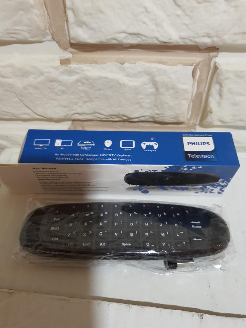 Philips Air Mouse w Keypad, TV & Home Appliances, TV & Entertainment ...