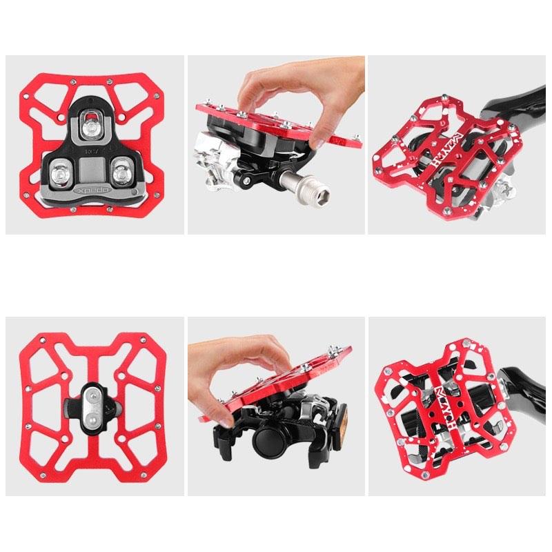 Platform Flat Pedal/ Pedal Adapter for MTB/ Road SPD/ SPD SL Clipless ...