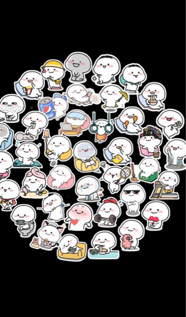 PO 40Pcs QUBY CUTE PENTOL CUTE Waterproof STICKER, Hobbies & Toys ...