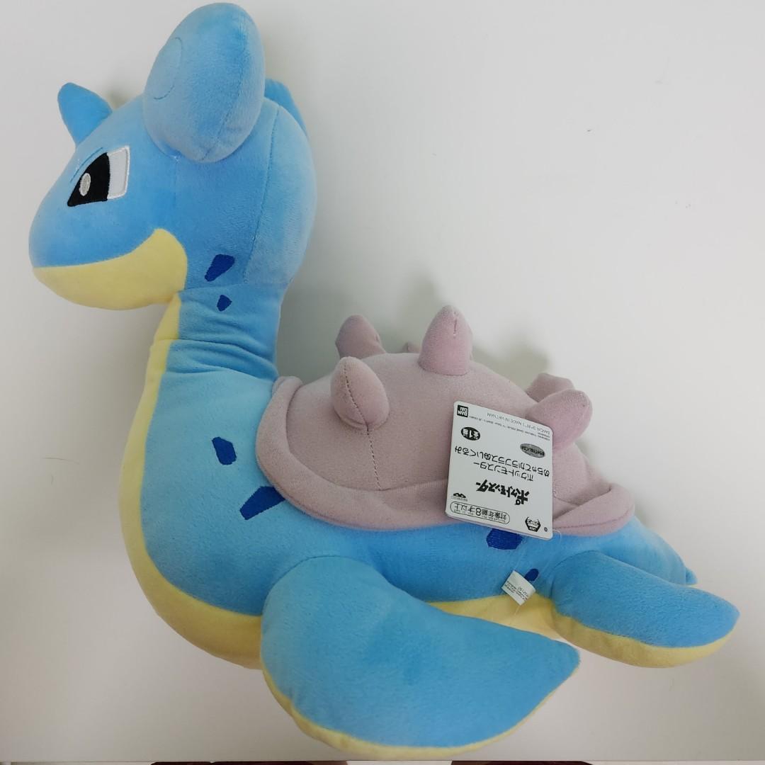 Pokemon 限定品 背背龍 Lapras 拉普拉斯 精靈寶可夢 大公仔 日版 plush doll namco, 興趣及遊戲, 玩具 ...