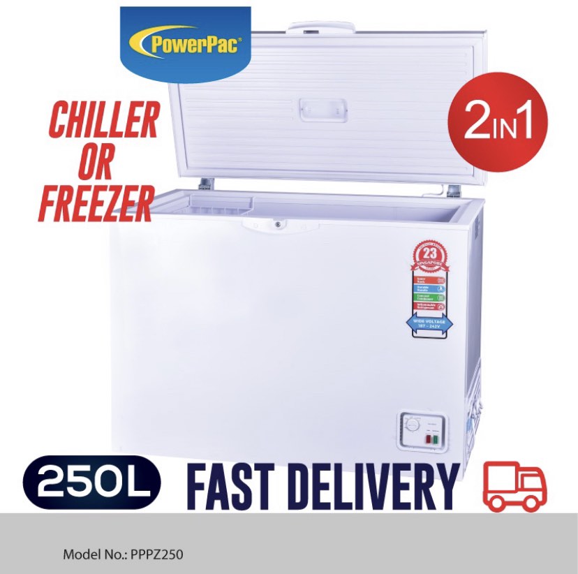 PowerPac 250L Freezer, TV & Home Appliances, Kitchen Appliances ...