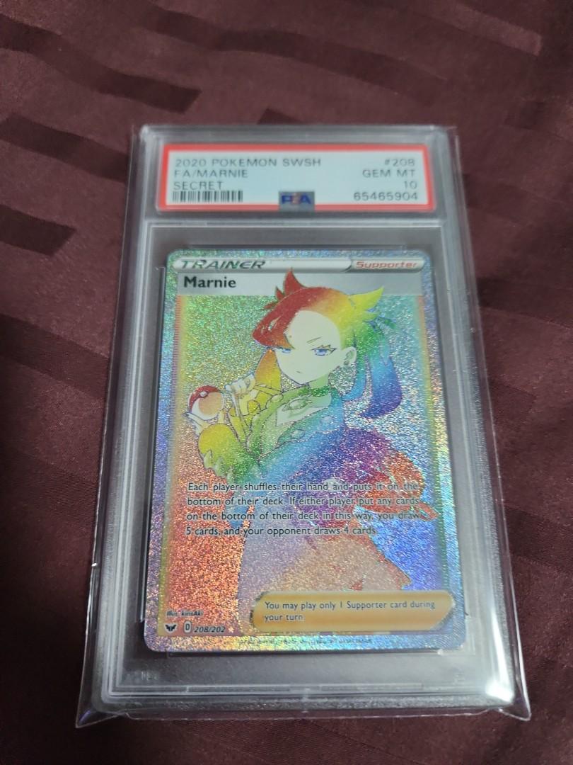 Psa 10 marnie rainbow full art secret rare pokemon card, Hobbies & Toys ...