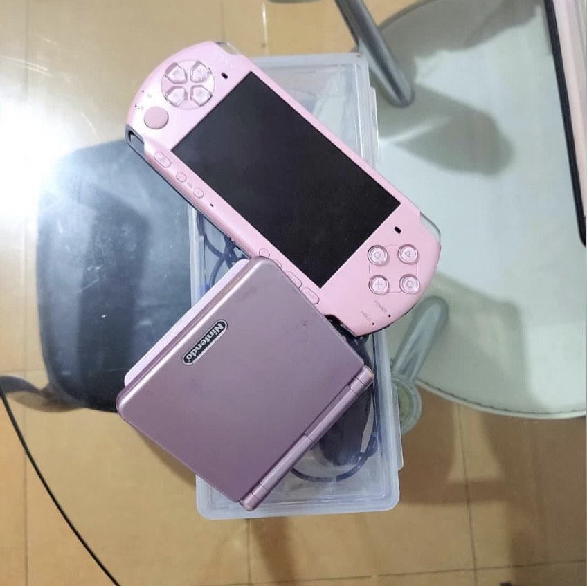 PSP 3000 (Blossom Pink) + GameBoy Advance Sp AGS-101 , Video Gaming ...