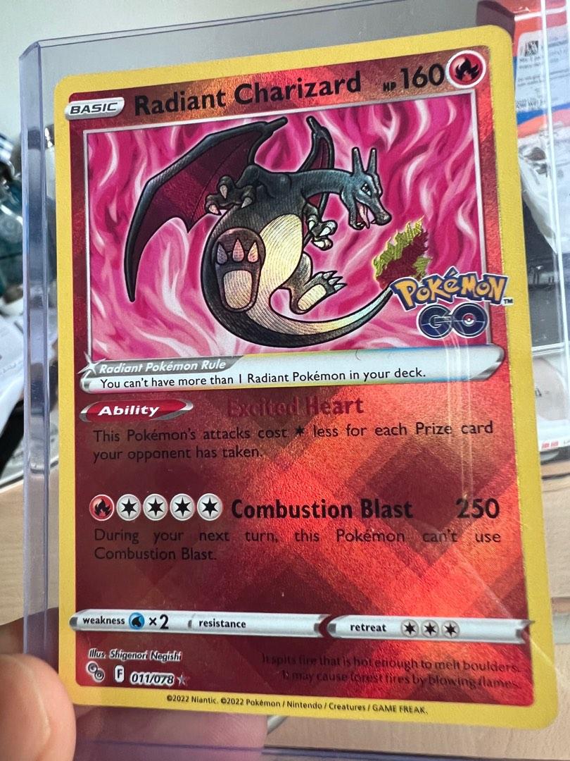 Radiant Charizard TCG Pokémon card, Hobbies & Toys, Toys & Games on ...