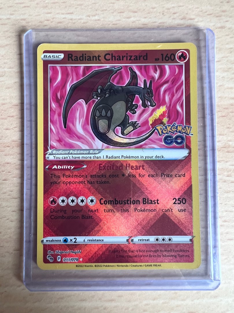 Radiant Charizard TCG Pokémon card, Hobbies & Toys, Toys & Games on ...