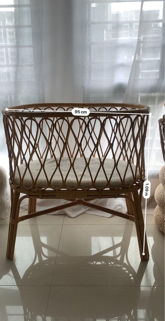 Rattan Baby Cot, Babies & Kids, Baby Nursery & Kids Furniture, Cots ...
