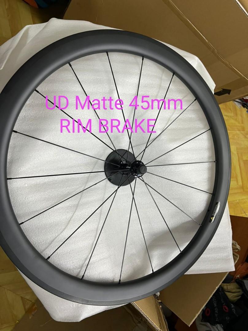 Ready stock Carbon Fiber 45mm /50mm Rim Brake Wheelset , Sports ...