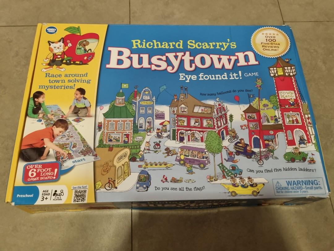 Richard Scarry Busy giant town board game, Hobbies & Toys, Toys & Games ...