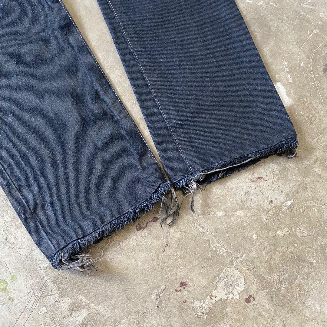Rick Owens Drkshdw - Slim Tattered Hem Jeans, Men's Fashion, Bottoms ...