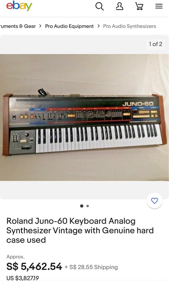ROLAND JUNO 60 EXTREMELY RARE, Hobbies & Toys, Music & Media, Musical ...