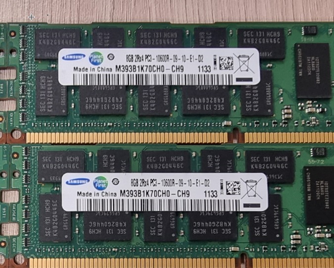 Samsung 8GB DDR3-1333 RDIMM PC3-10600R Dual Rank x4 Module, Computers ...