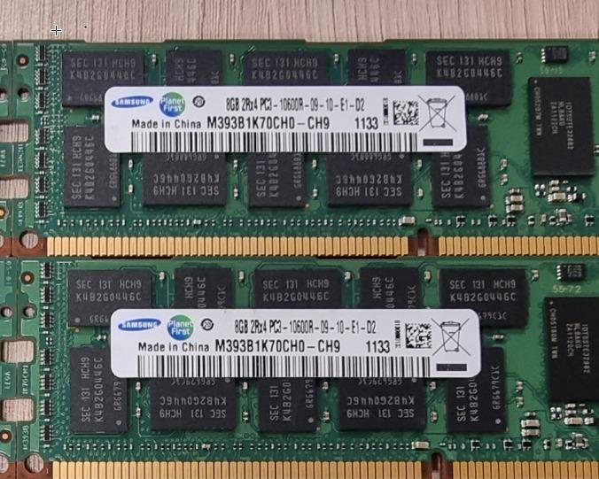 Samsung 8GB DDR3-1333 RDIMM PC3-10600R Dual Rank x4 Module, Computers ...