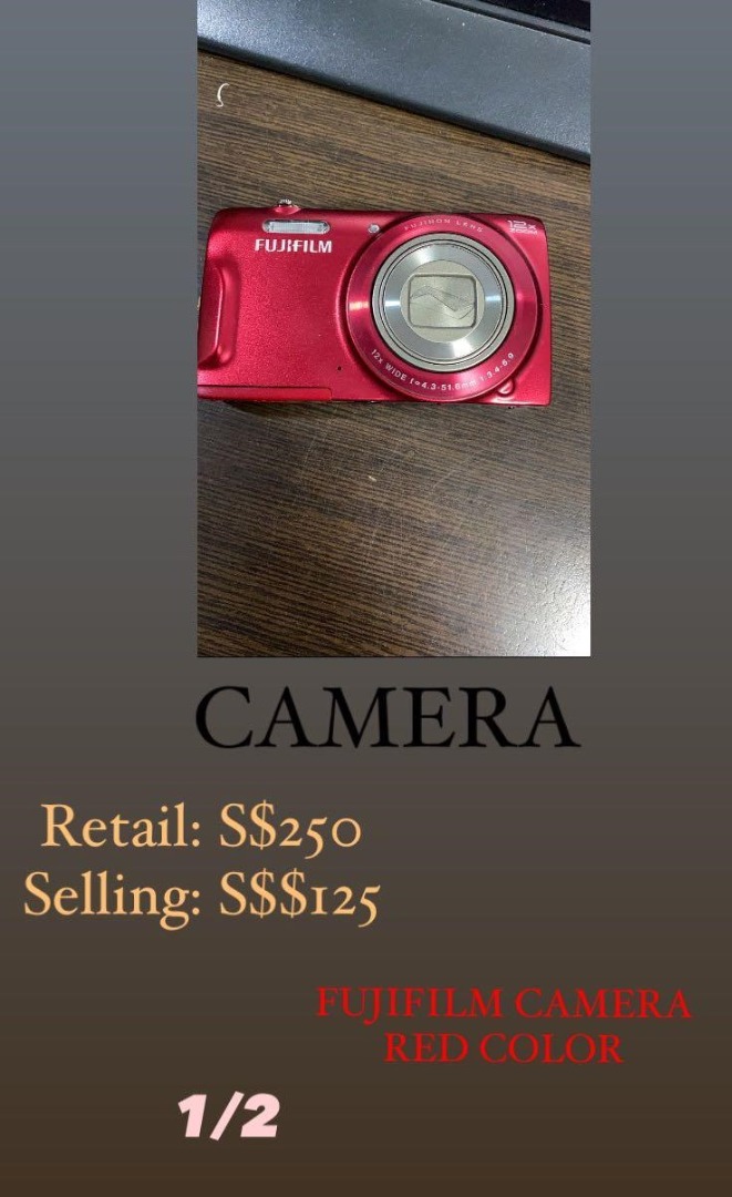 Samsung (Purple) and Fujifilm Camera (Red), Photography, Cameras on ...