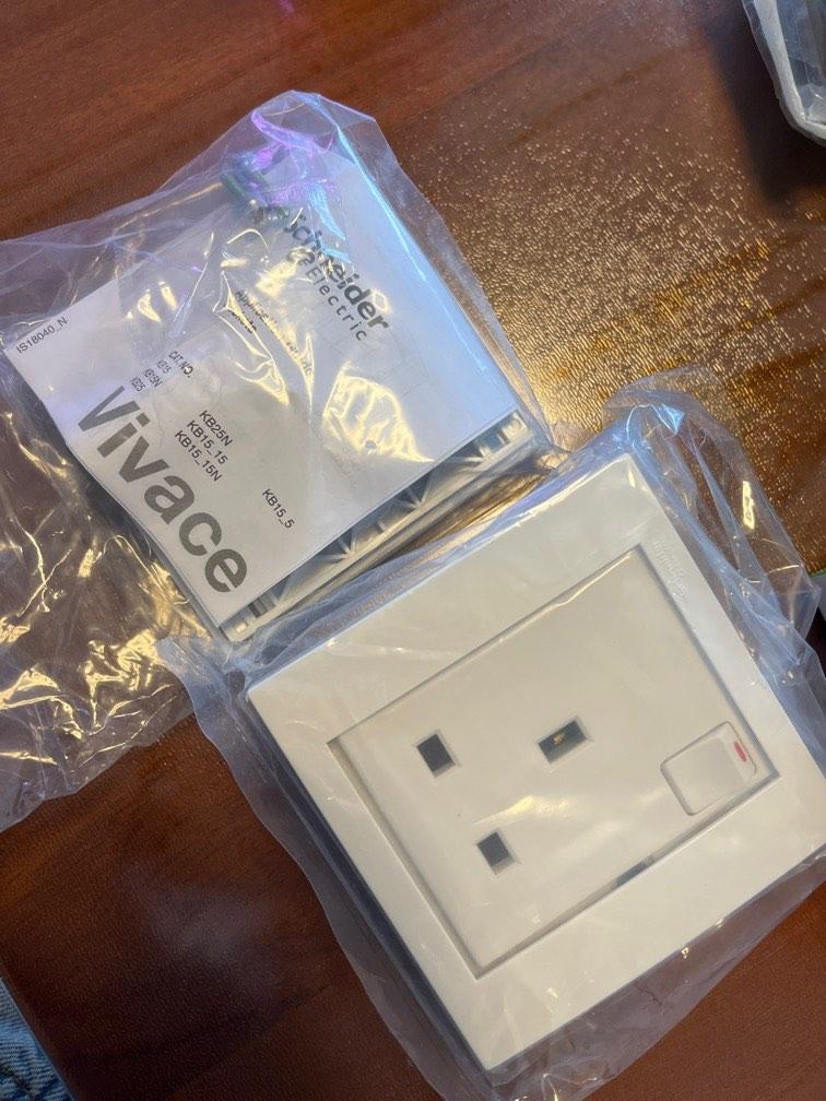 Schneider Vivace Socket, TV & Home Appliances, Electrical, Adaptors ...