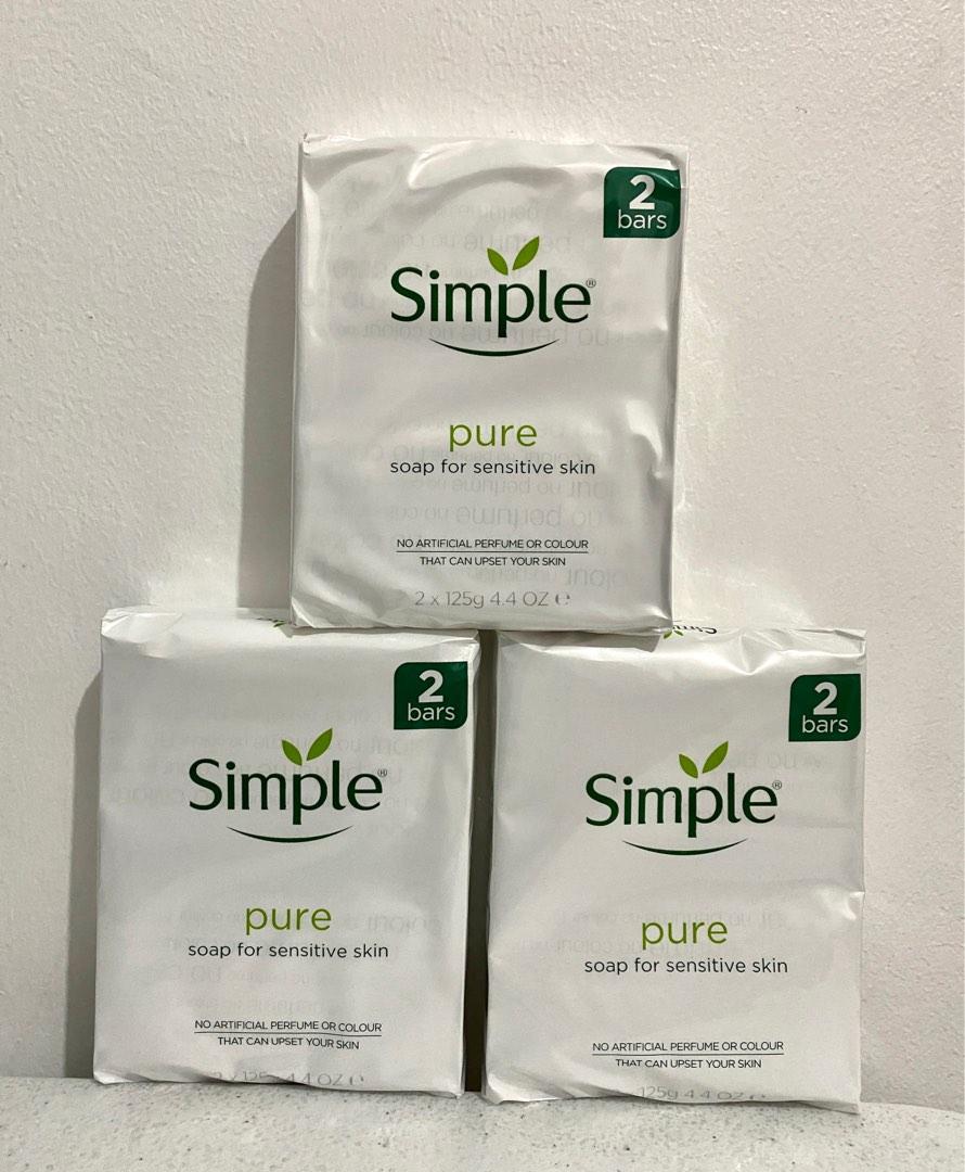 Simple Pure Soap for Sensitive Skin 2 Bars, Beauty & Personal Care ...