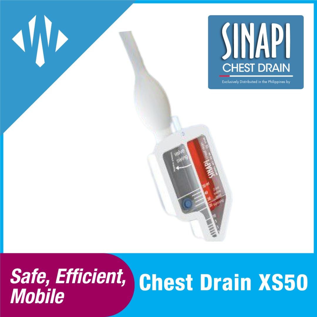 SINAPI Chest Drain XS50, Health & Nutrition, Medical Supplies & Tools ...