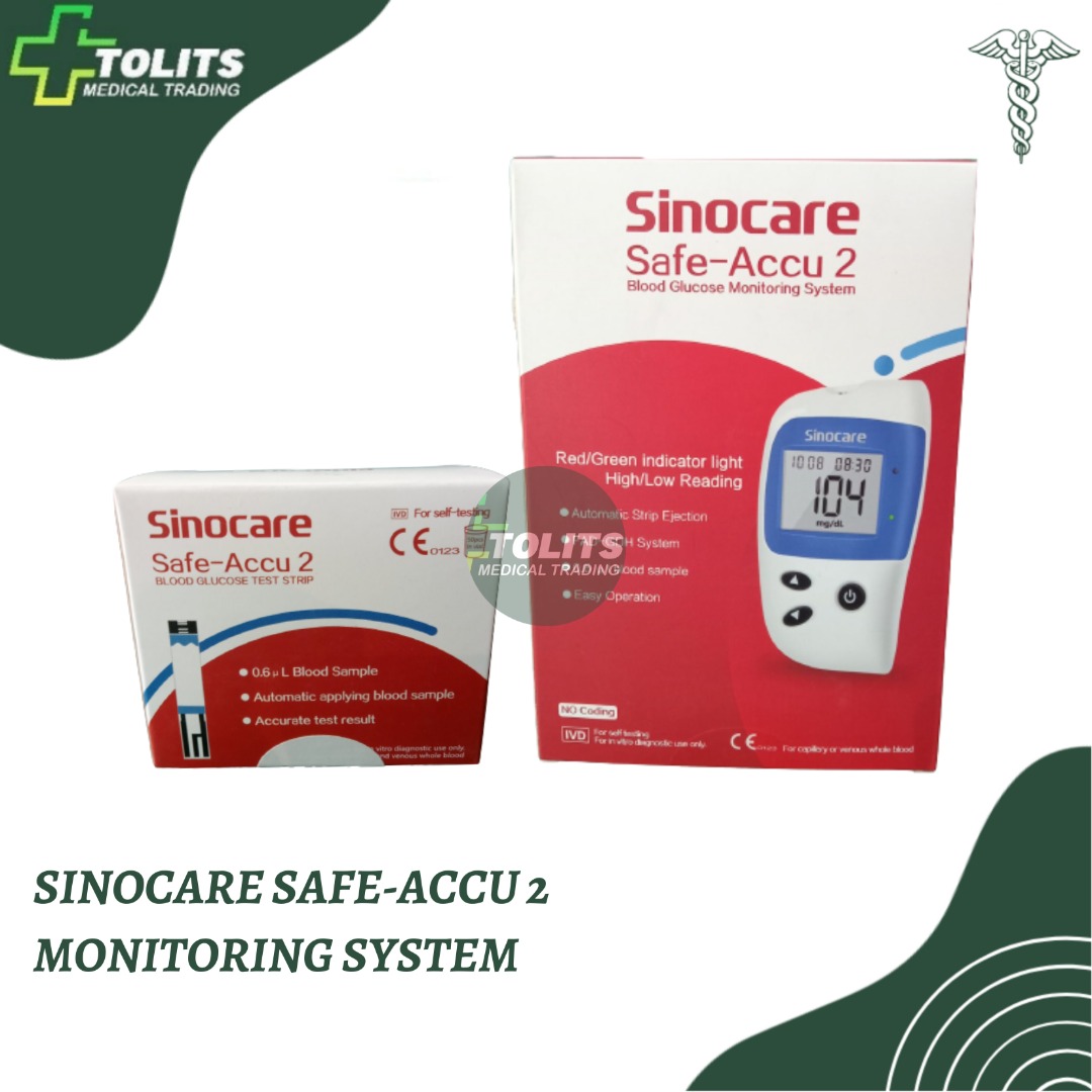 Sinocare Safe-Accu 2 Monitoring System, Health & Nutrition, Health ...