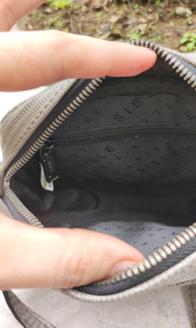 Sisley Silver Leather Mini-Crossbody, Women's Fashion, Bags & Wallets, Cross-body Bags on Carousell