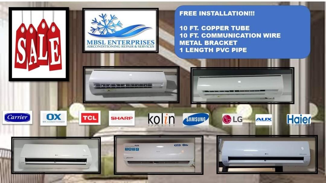 SPLIT TYPE AIRCON with FREE INSTALLATION !!, TV & Home Appliances, Air ...
