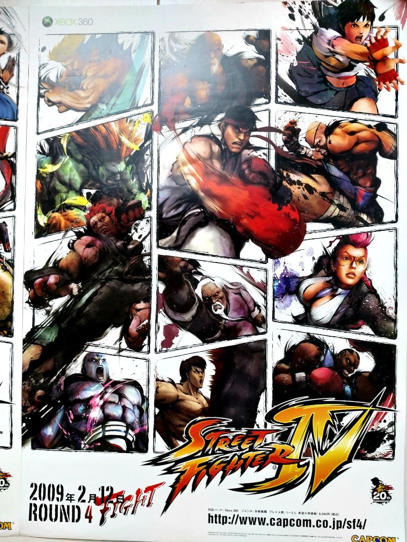 Street Fighter 4 original Poster 36 x 24 Capcom / ser of 2 / sf4 ...