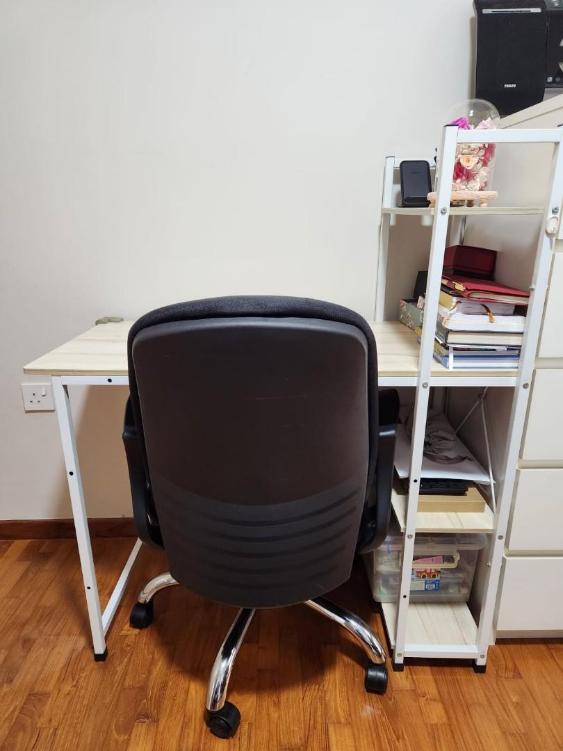 Study table with side shelf, Furniture & Home Living, Furniture, Other ...