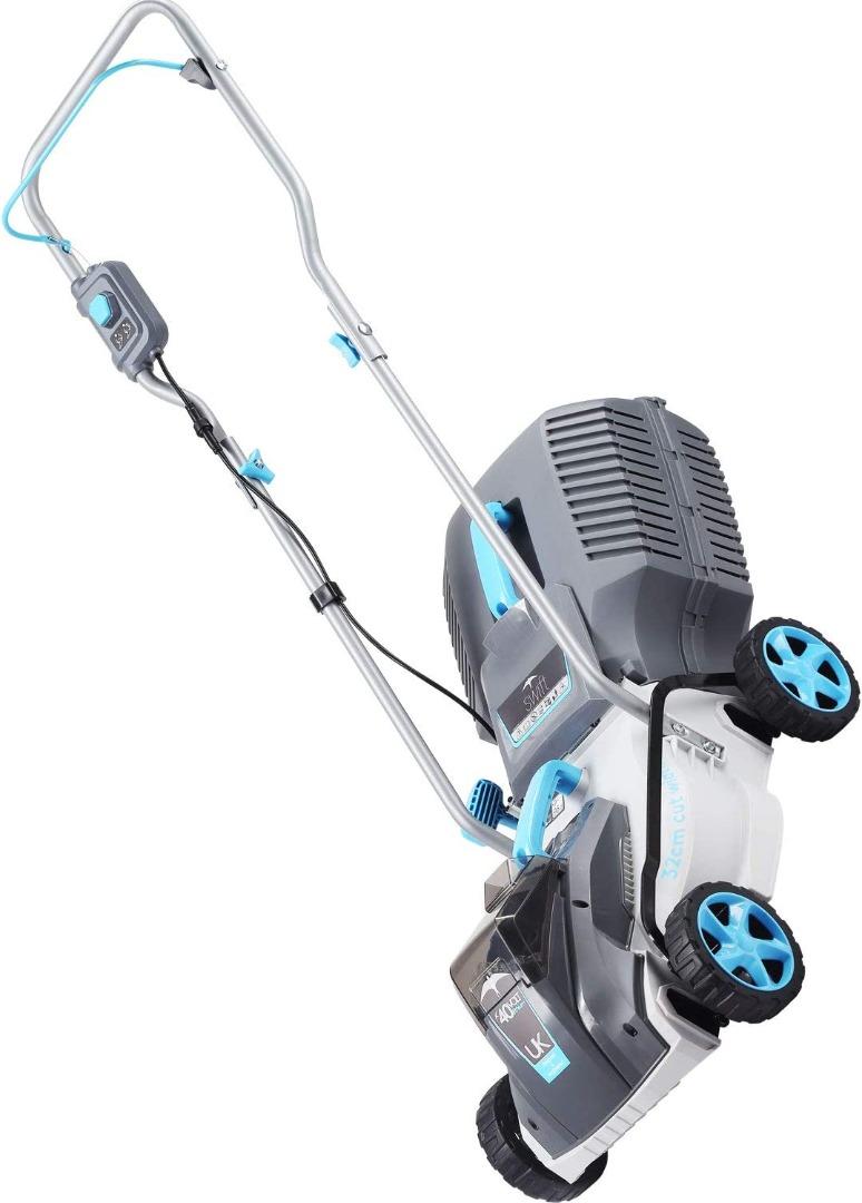 swift 40V 32cm Cordless Lawnmower, Brushless Battery Lawn Mower with 2 ...