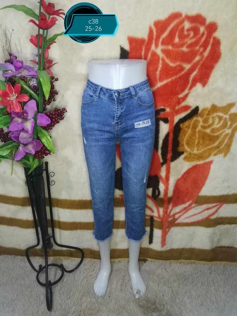 Tattered Jeans Womens Fashion Bottoms Jeans On Carousell