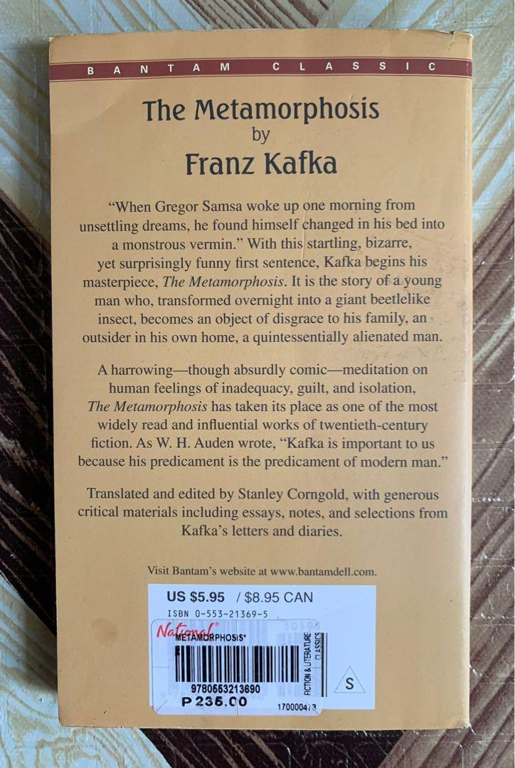 The Metamorphosis by Franz Kafka, Hobbies & Toys, Books & Magazines ...
