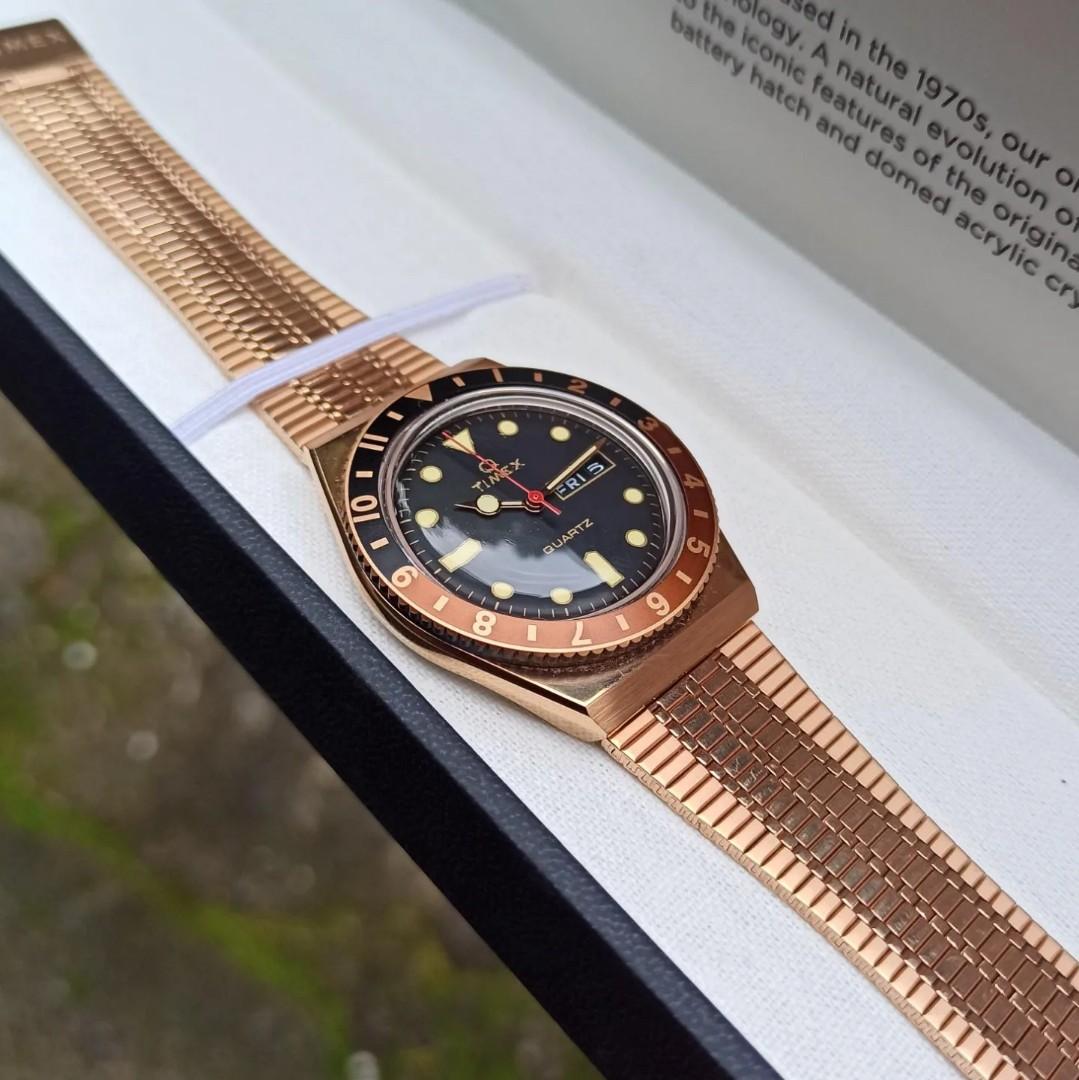 Timex Q Quartz - Rootbeer Rose Gold - 1970s Reissue, Luxury, Watches on ...