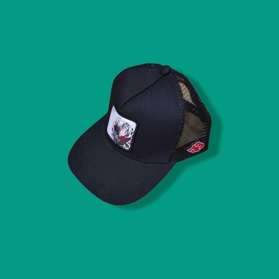 Uchiha Itachi Cap Anime Naruto Shippuden Black White Red Snapback, Men ...