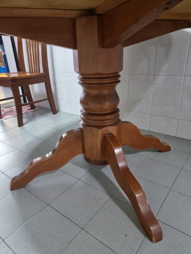 USED Round Dining Table, Furniture & Home Living, Furniture, Tables ...