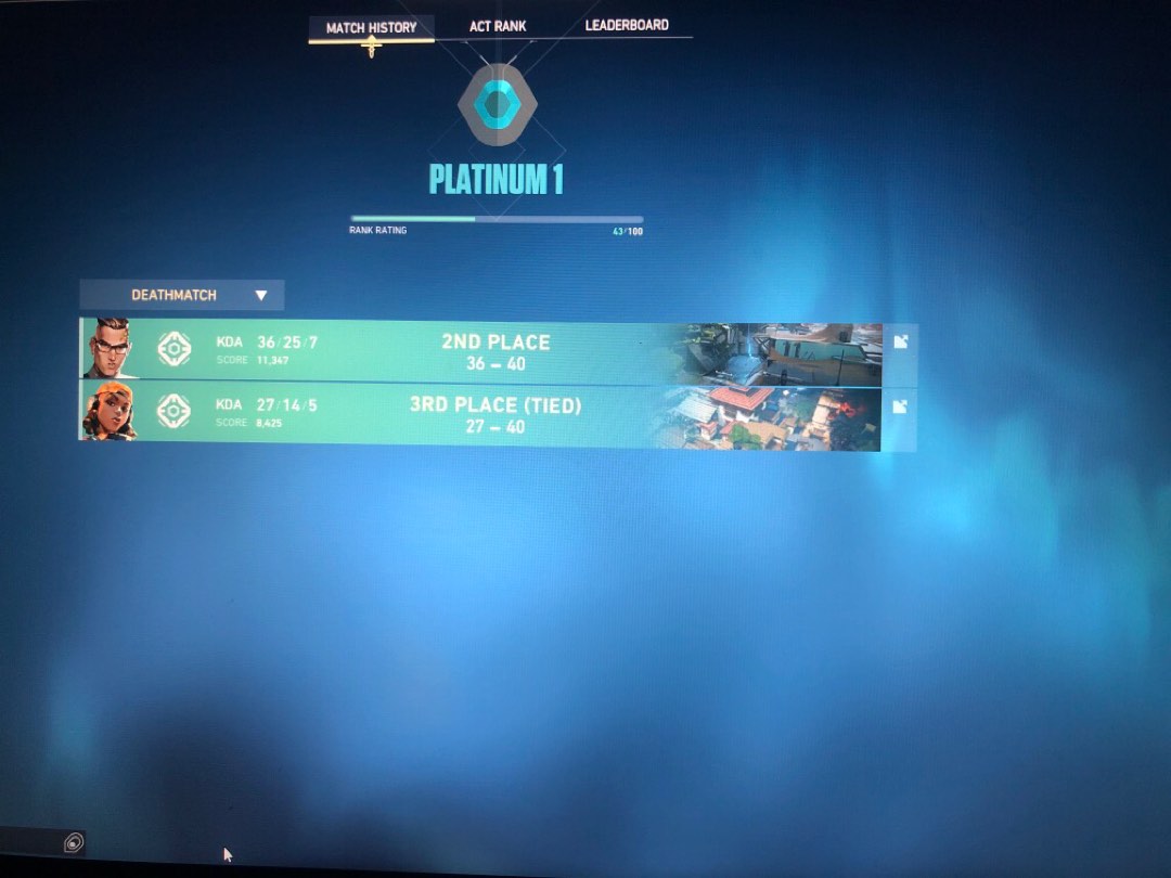 Valorant account (Plat 1), Video Gaming, Video Games, Others on Carousell