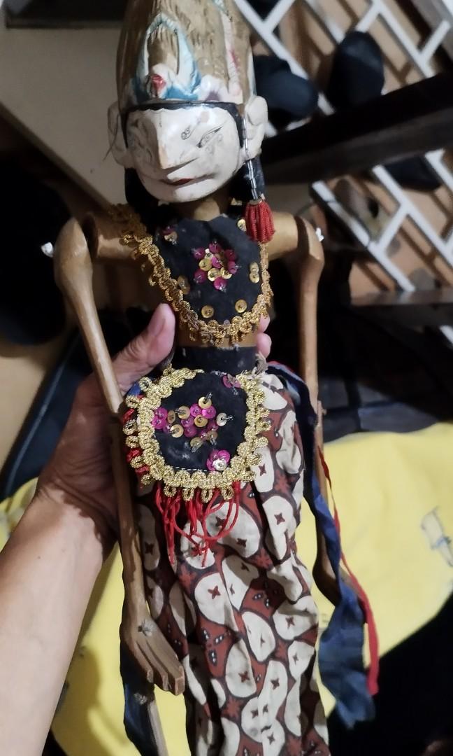 Vintage 2 Indonesian Rod Puppet Wayang Golek vintage folk art handmade ...