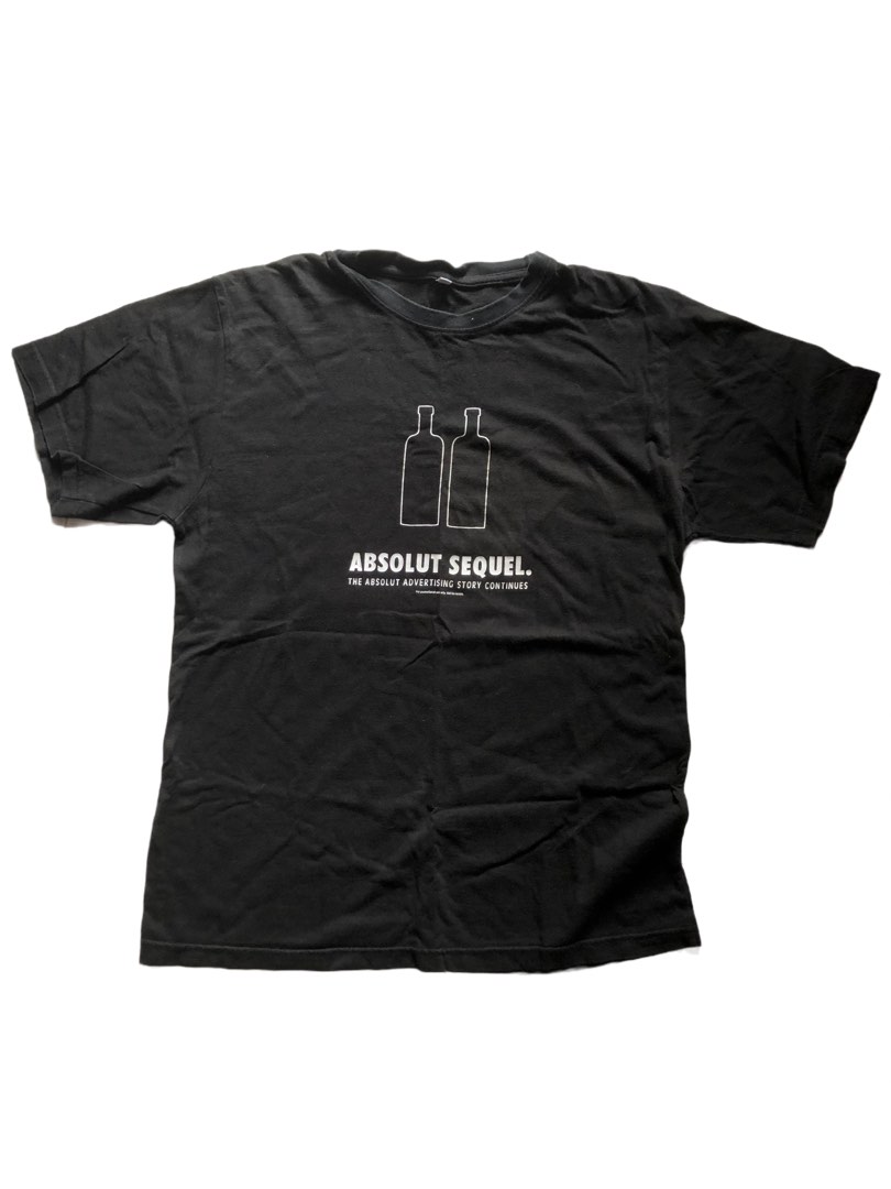 Vintage Absolut Sequel Tshirt, Men's Fashion, Tops & Sets, Tshirts ...