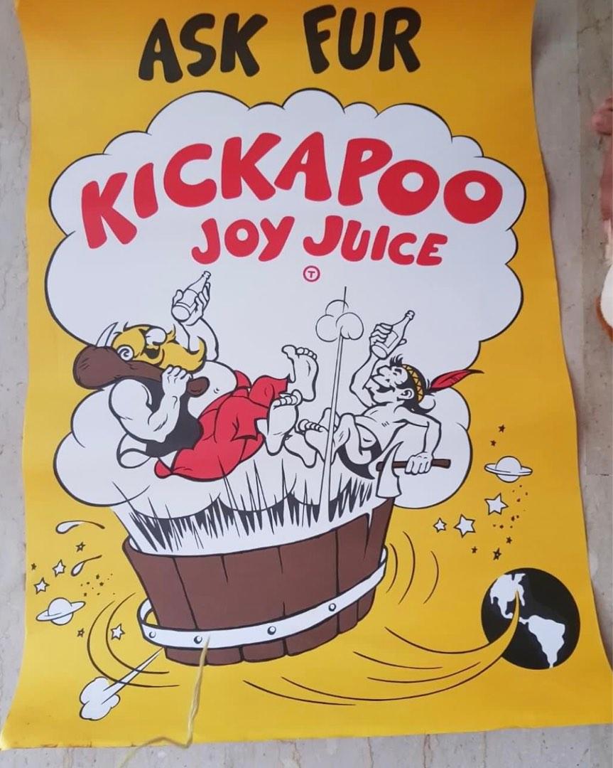 Vintage kickapoo joy juice soda drink advertisement poster, Hobbies ...