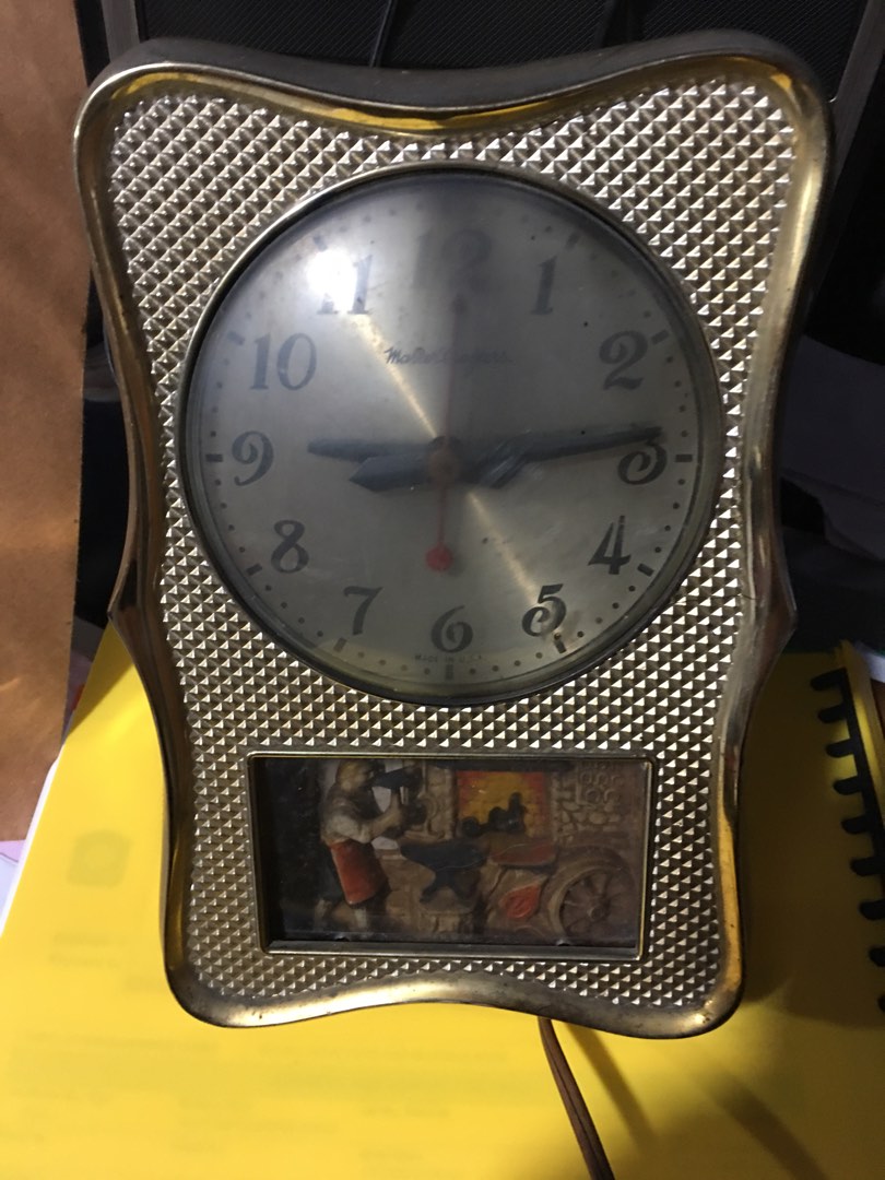 Vintage Mastercrafters Model 263 Blacksmith Electric Clock, Hobbies ...