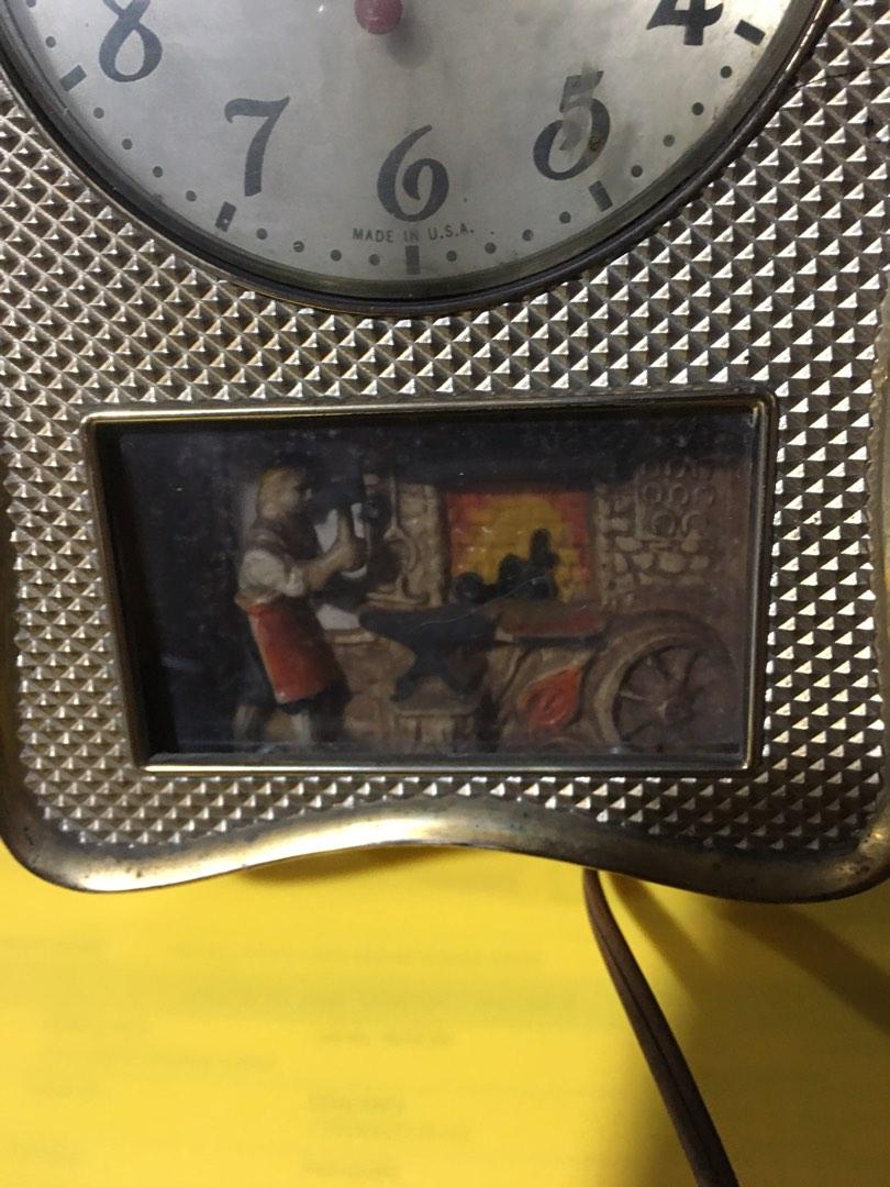 Vintage Mastercrafters Model 263 Blacksmith Electric Clock, Hobbies ...