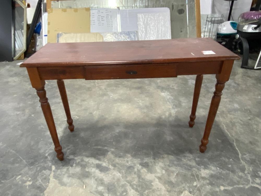 Wooden Console Table with Natural Texture / Meja Konsol Kayu dengan ...