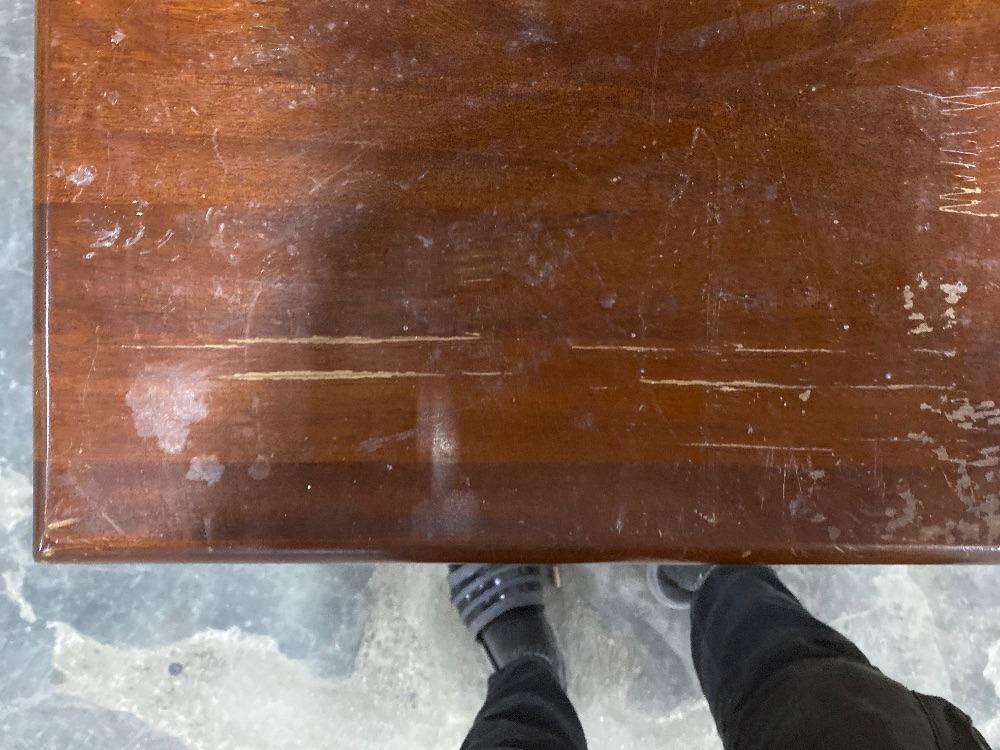 Wooden Console Table with Natural Texture / Meja Konsol Kayu dengan ...