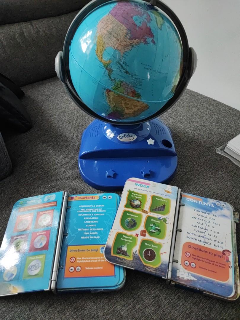 World Globe with Information Books, Hobbies & Toys, Toys & Games on ...