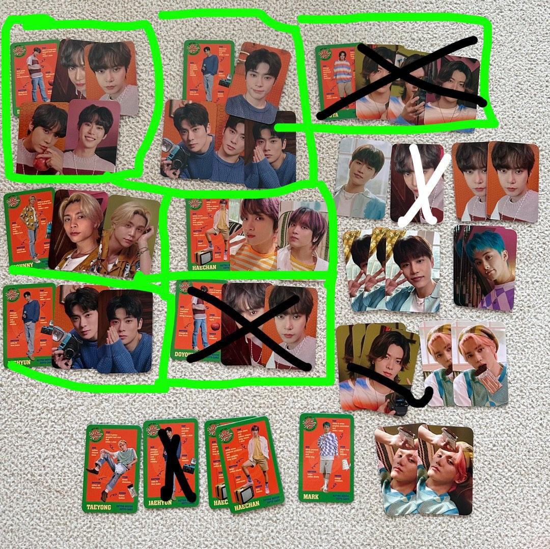 wts retro house nct 126 trading ootd cards jaehyun mark haechan doyoung ...