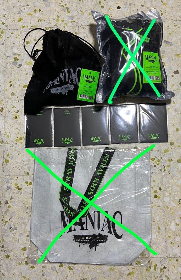 [WTS/LFB] Stray Kids Maniac Merch Cap T-shirt Hoodie Eco bag Pin Button ...