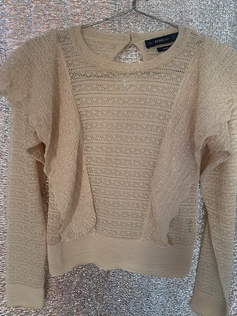 ZARA KNIT, Women's Fashion, Tops, Blouses on Carousell