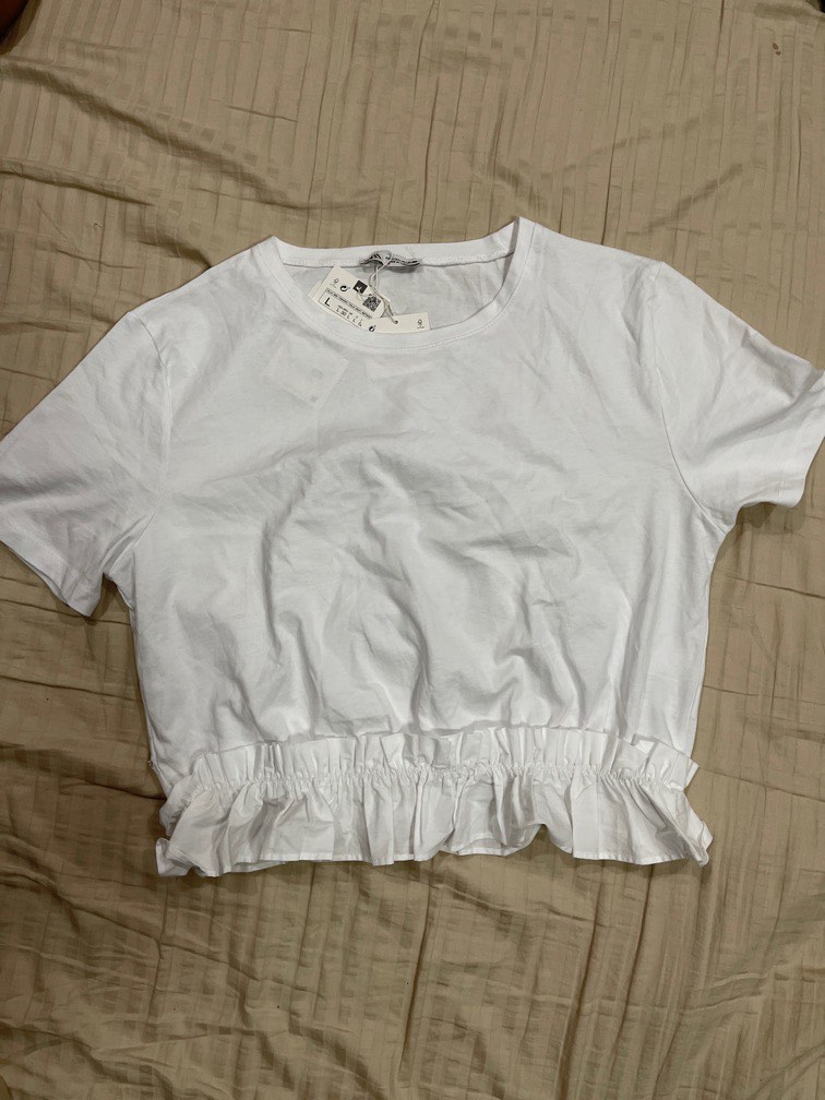 Zara White Hang In Shirt, Women's Fashion, Tops, Shirts on Carousell