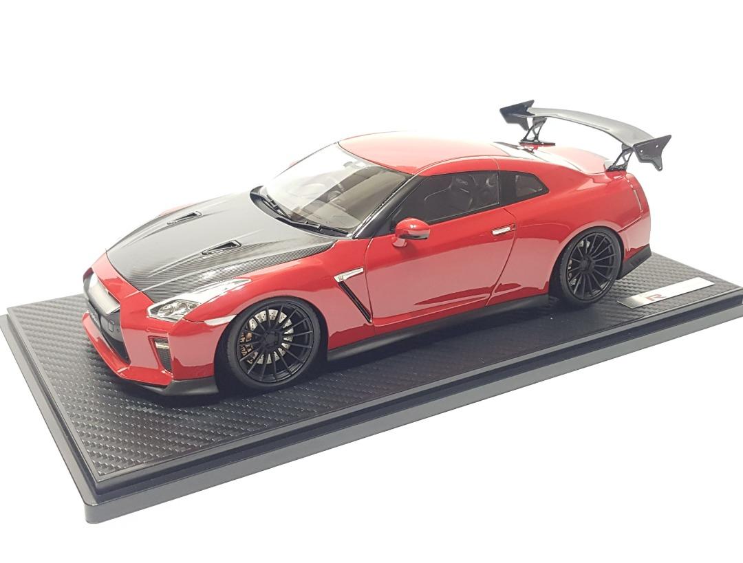 1/18 IGNITION MODEL Nissan GT-R (R35) Premium Edition Red , Hobbies ...