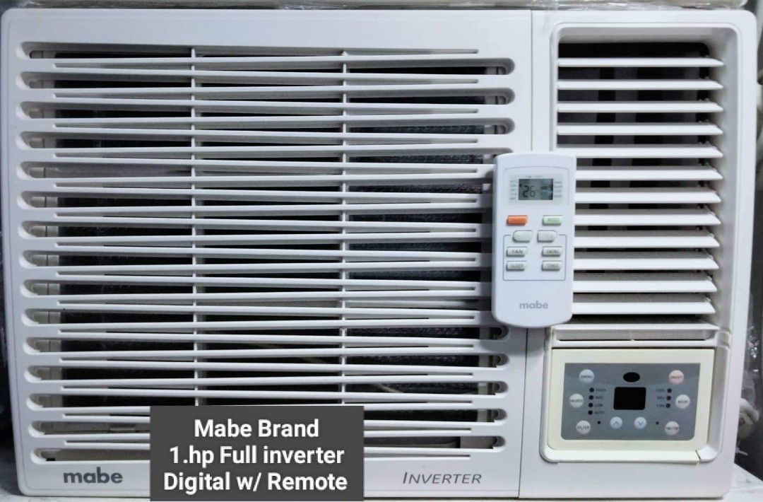 1hp MABE BRAND FULL INVERTER DIGITAL WITH REMOTE, TV & Home Appliances, Air Conditioning and ...